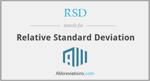 What does RSD stand for?