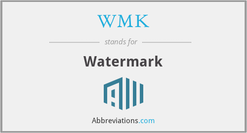 What does WMK stand for?
