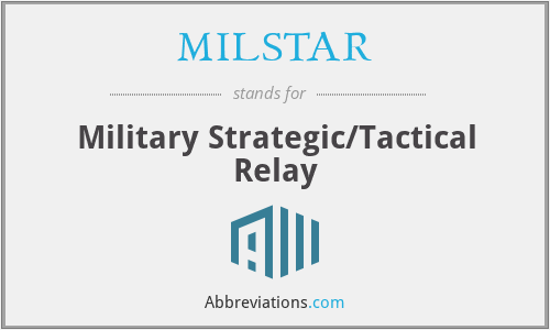 What does MILSTAR stand for?
