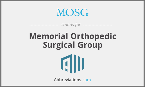 What does MOSG stand for?