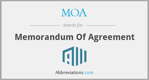 What does MOA stand for?
