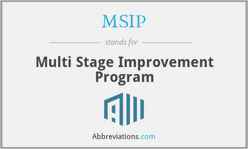 What does MSIP stand for?