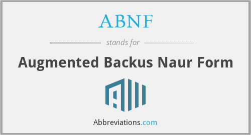 What does ABNF stand for?