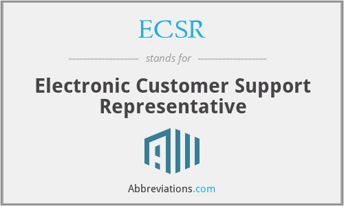 What does ECSR stand for?