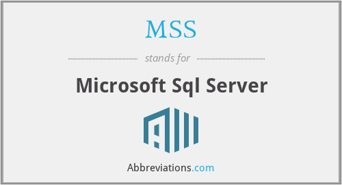What is the abbreviation for Microsoft Sql Server?