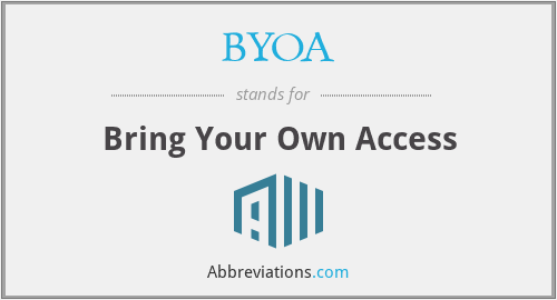 What does BYOA stand for?