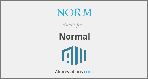 What does NORM stand for?