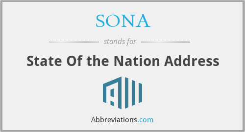 What does SONA stand for?