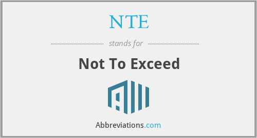 What does NTE stand for?