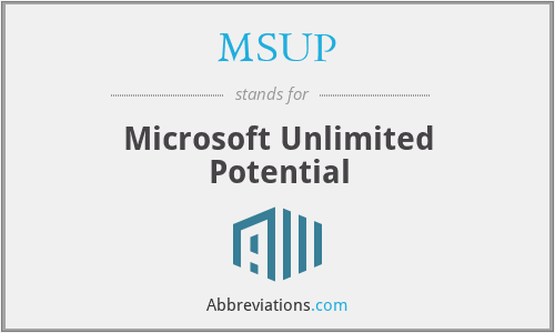 What does MSUP stand for?