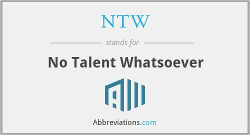 What does NTW stand for?