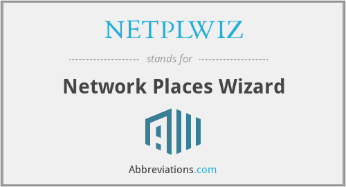 What does NETPLWIZ stand for?