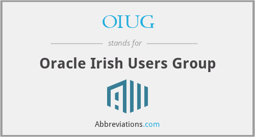 What does OIUG stand for?