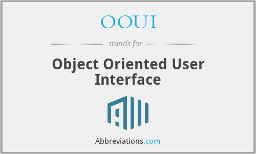 What does OOUI stand for?