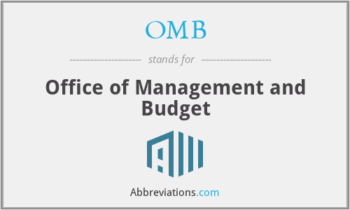 What does OMB stand for?