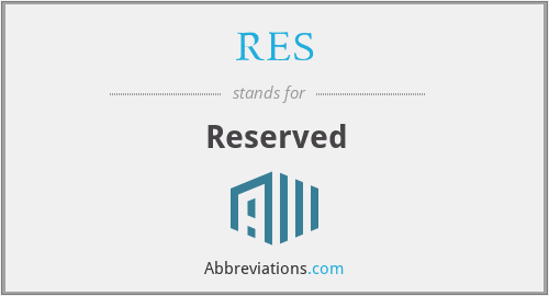 What is the abbreviation for reserved?