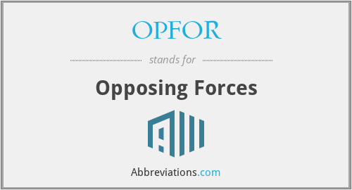 What does OPFOR stand for?