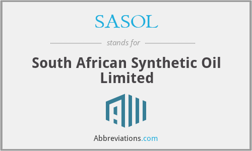 What does SASOL stand for?
