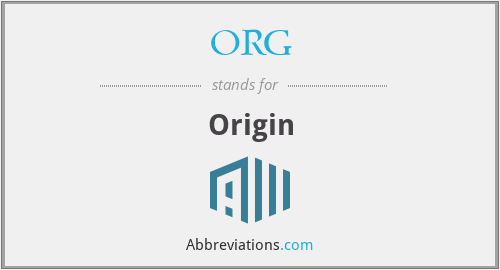 What is the abbreviation for Origin?