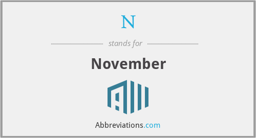 What is the abbreviation for November?