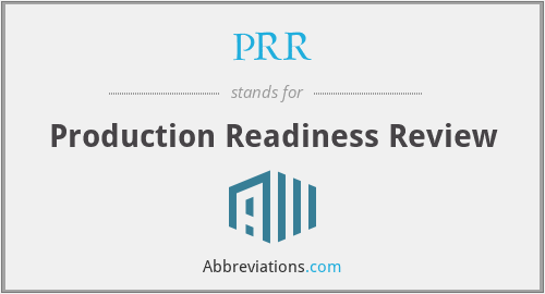 What does PRR stand for?