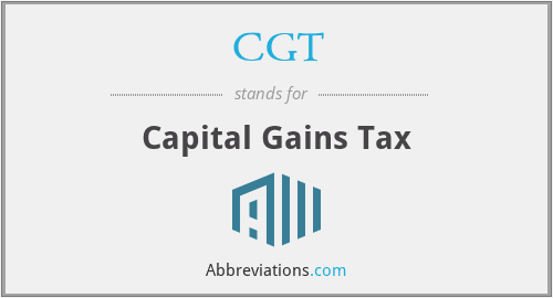 What does CGT stand for?