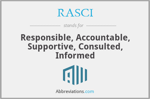 What does RASCI stand for?