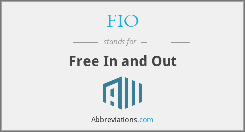What does FIO stand for?