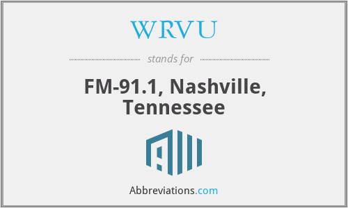 What does WRVU stand for?
