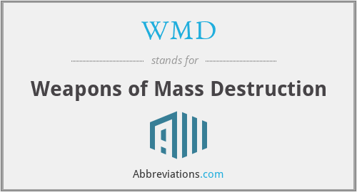 What does WMD stand for?
