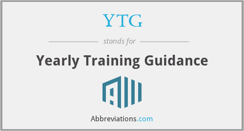 What does YTG stand for?