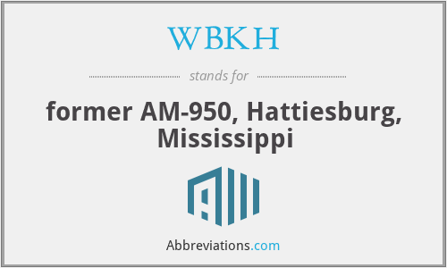What does WBKH stand for?