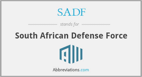 What does SADF stand for?