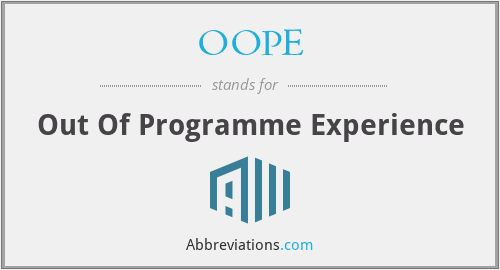 What does OOPE stand for?