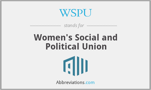 What does WSPU stand for?