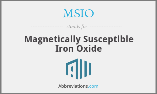 What does MSIO stand for?