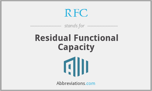 RFC - Residual Functional Capacity