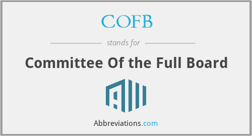 What does COFB stand for?