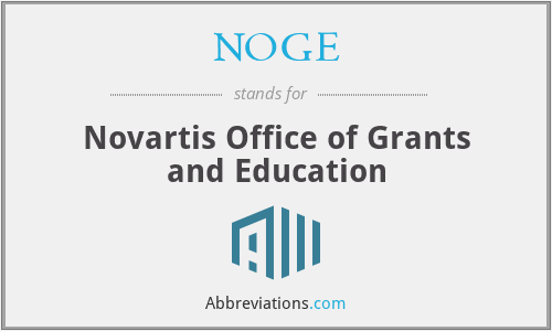What does NOGE stand for?