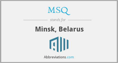 What does MSQ stand for?