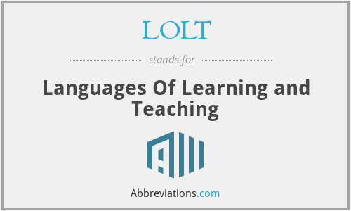LOLT - Languages Of Learning and Teaching