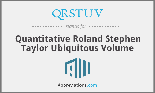 What does QRSTUV stand for?