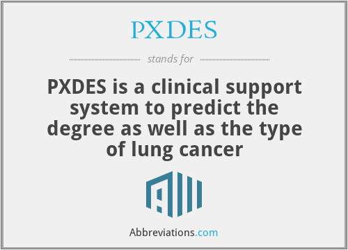 What does PXDES stand for?