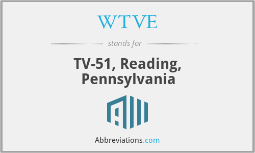 What does WTVE stand for?