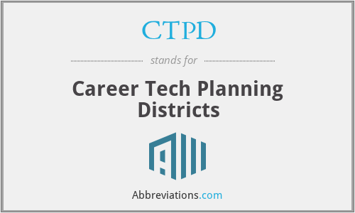 CTPD - Career Tech Planning Districts