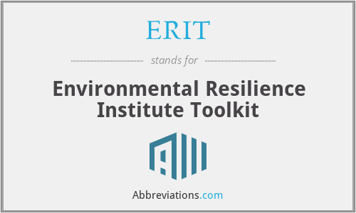ERIT - Environmental Resilience Institute Toolkit