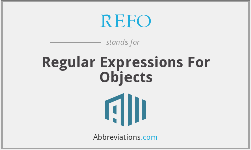 What does REFO stand for?