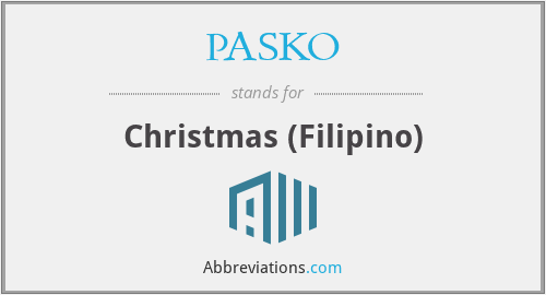 What does PASKO stand for?