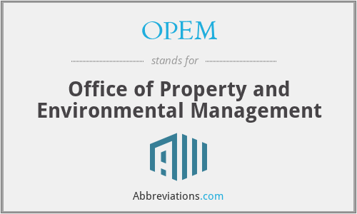 What does OPEM stand for?