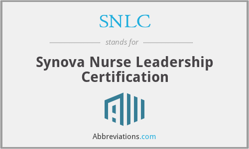 SNLC - Synova Nurse Leadership Certification